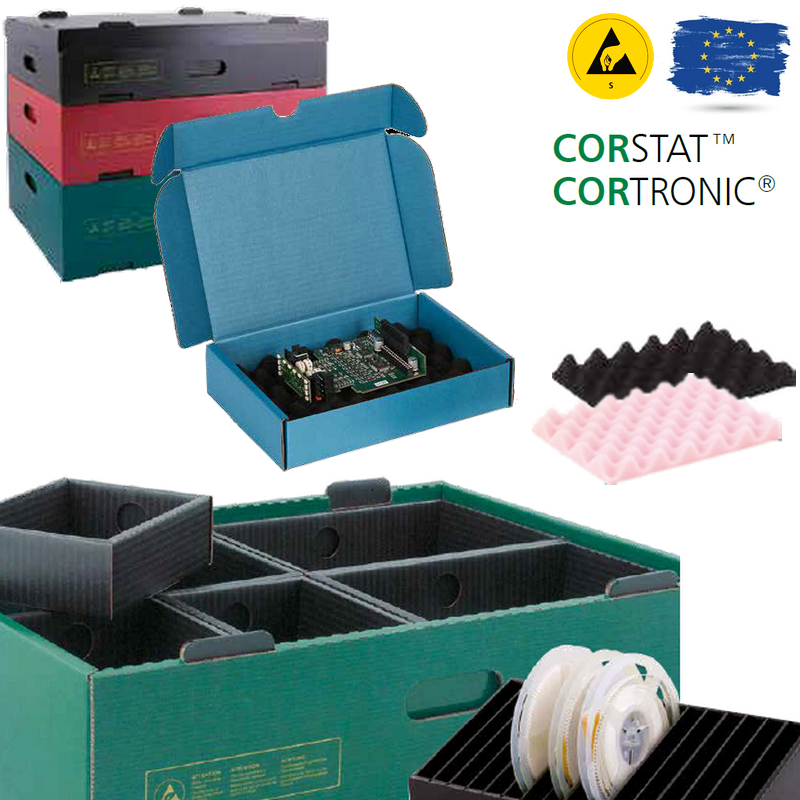 Antistatic boxes and containers - Corstat and Cortronic | FTM Technologies